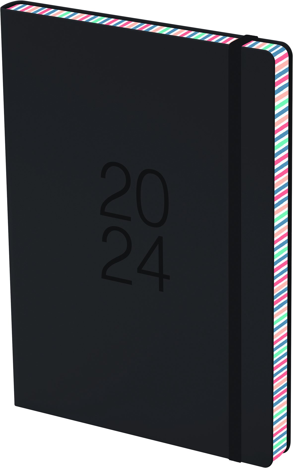 DIARY 2024 Collins Diary A51 Day Per Page Colour Edge Black Even Year ...