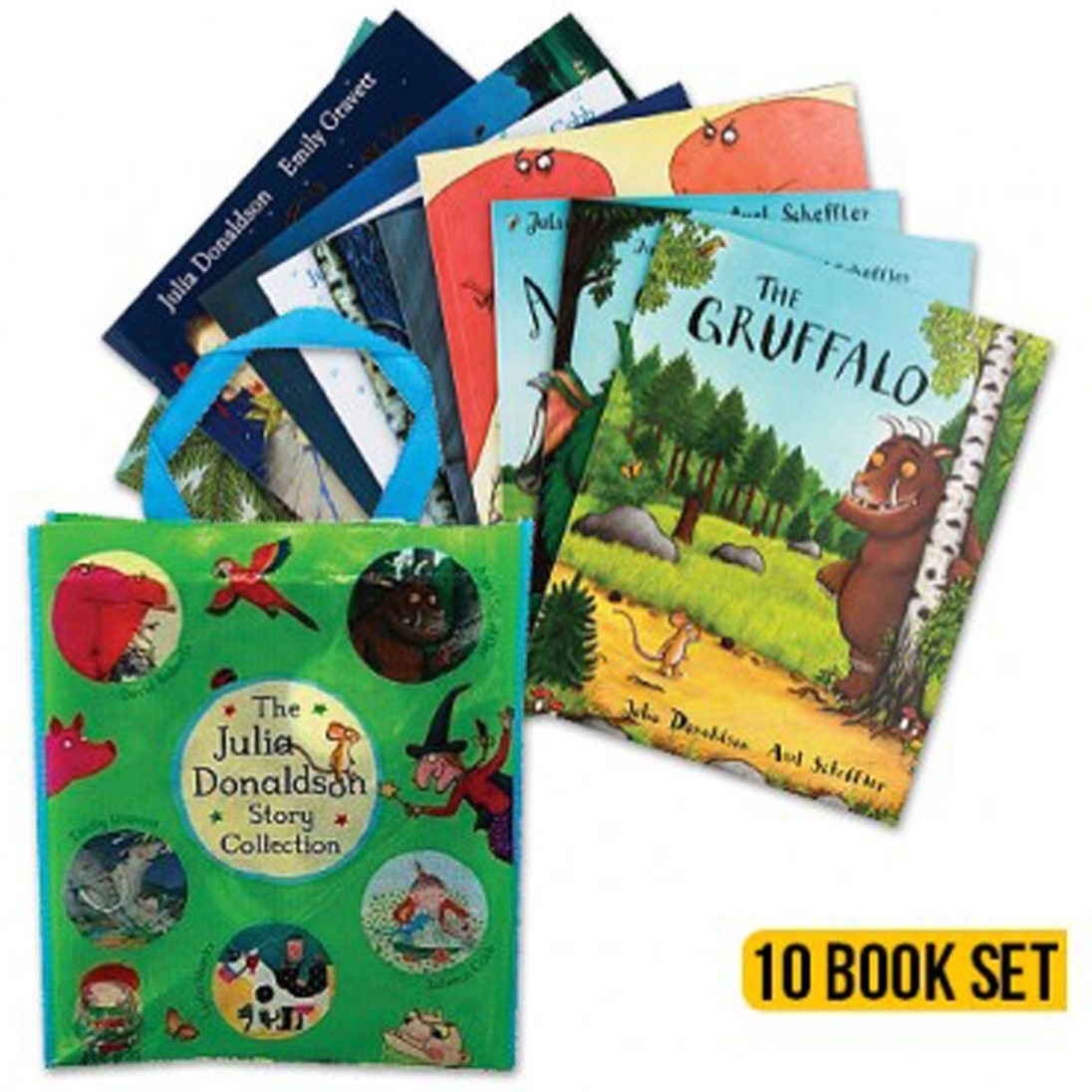 The Julia Donaldson Story Collection 10-Book Set w/ Tote Bag - Children ...