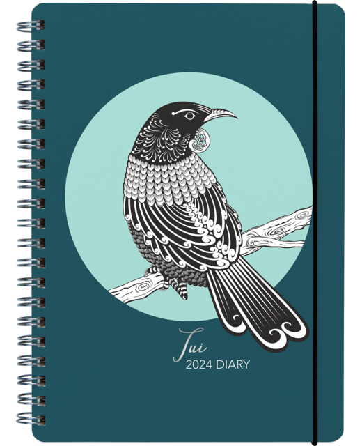 DIARY 2024 Collins Diary A51 Wiro New Zealand Birds Tui Even Year ...
