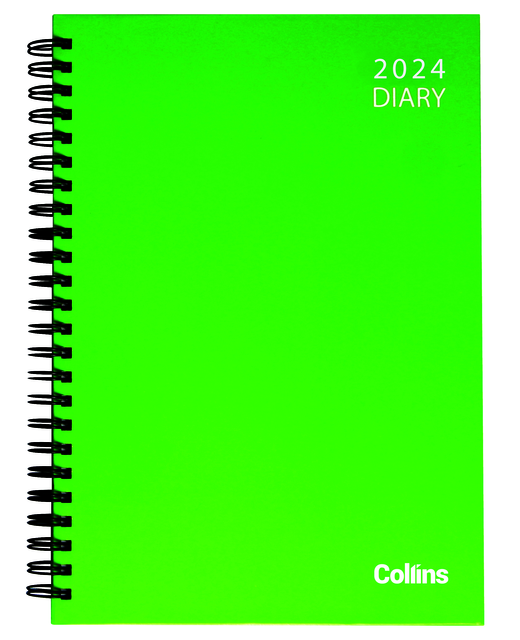 DIARY 2024 Collins Diary A53 Vivid Wiro Hardcover Even Year ...