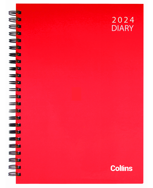 DIARY 2024 Collins Diary A53 Vivid Wiro Hardcover Even Year ...