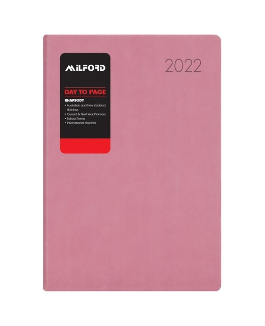 Diary 2022 Milford Rhapsody A41A - Stationery-Diaries : Onehunga Books ...