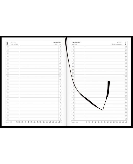 DIARY 2026 Collins Diary A41A Black Appointment Even Year - Stationery ...