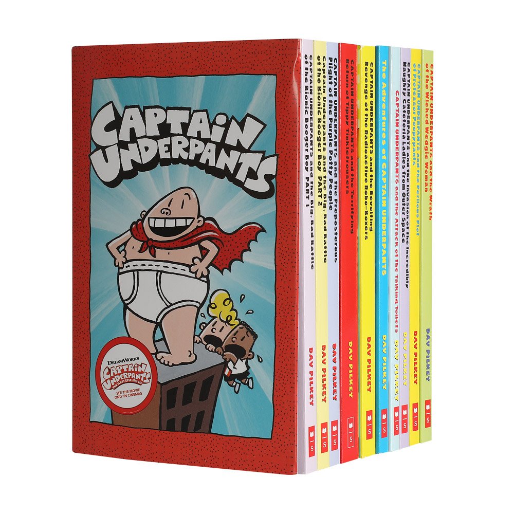 Captain Underpants 10 Book Set - Children Books-Box Sets : Onehunga ...