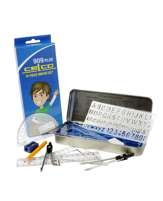 CELCO 10 PIECE MATHS SET - School Stationery-General : Onehunga Books ...