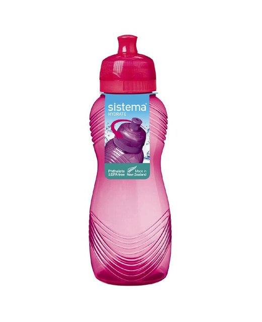 Sistema Water Bottle Wave 600ml School Stationery Bags And Covering