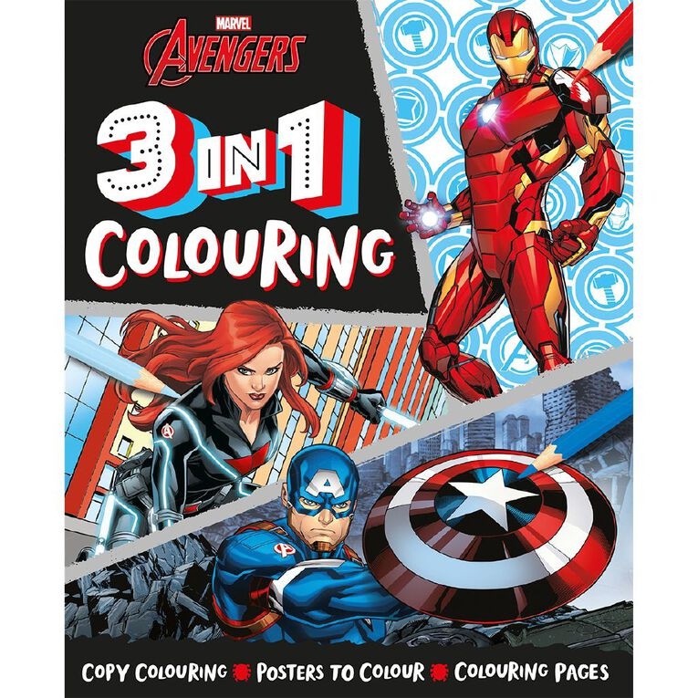 AVENGERS 3 IN 1 COLOURING BOOK - Books-Arts : Onehunga Books ...