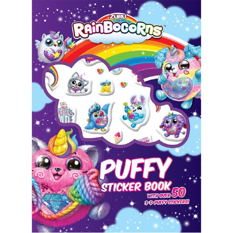 RAINBOCORNS PUFFY STICKERS-50 - Books-Arts : Onehunga Books ...