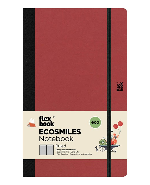FLEXBOOK NOTEBOOK MEDIUM RULED CHERRY - Stationery-Journals & Notebooks ...