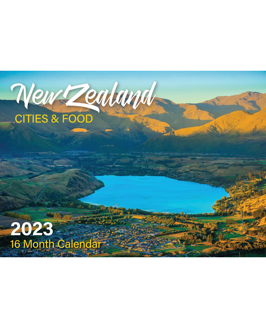 BISCAY 2023 New Zealand City & Food 16 Month Calendar - Gifts ...