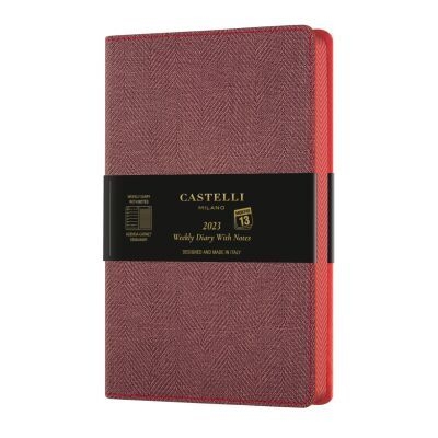 CASTELLI 2023 HARRIS DIARY MAPLE RED - Stationery-Diaries : Onehunga ...