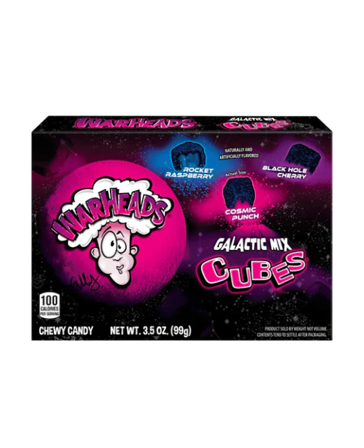 WARHEADS GALACTIC CUBES 99g - Gifts & Greeting Cards : Onehunga Books ...