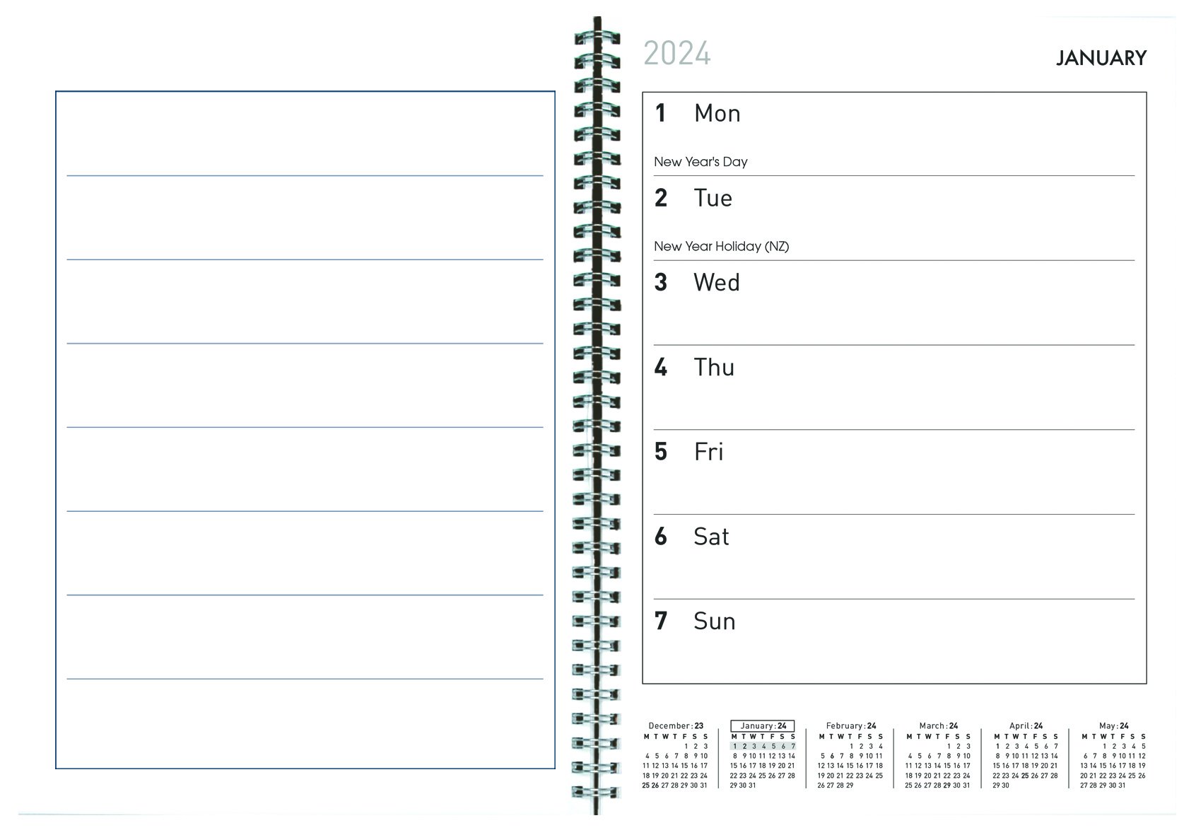 DIARY 2024 Collins Diary A5TS Even Year - Stationery-Diaries : Onehunga ...