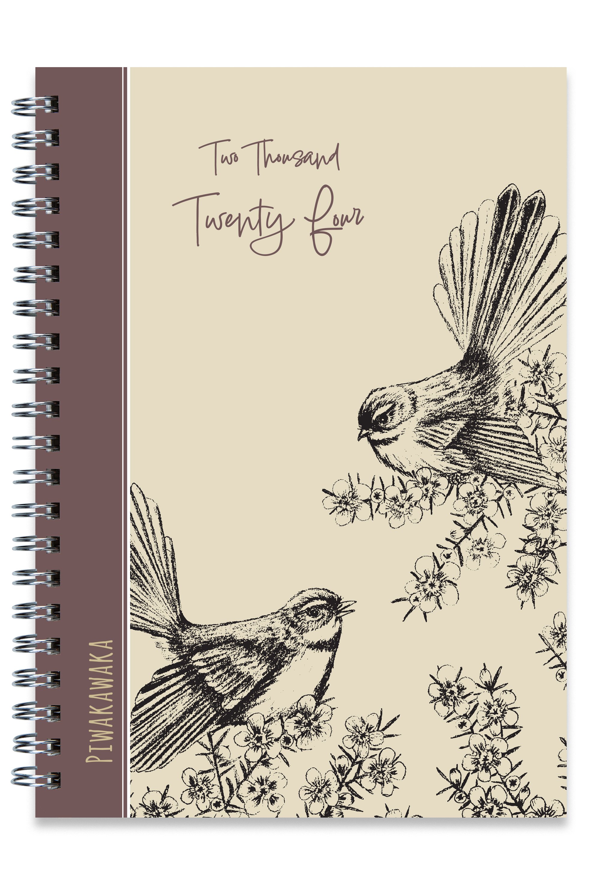 DIARY 2024 Kanuka Glen Art A53 Wiro Diary 2024 Piwakawaka - Stationery ...