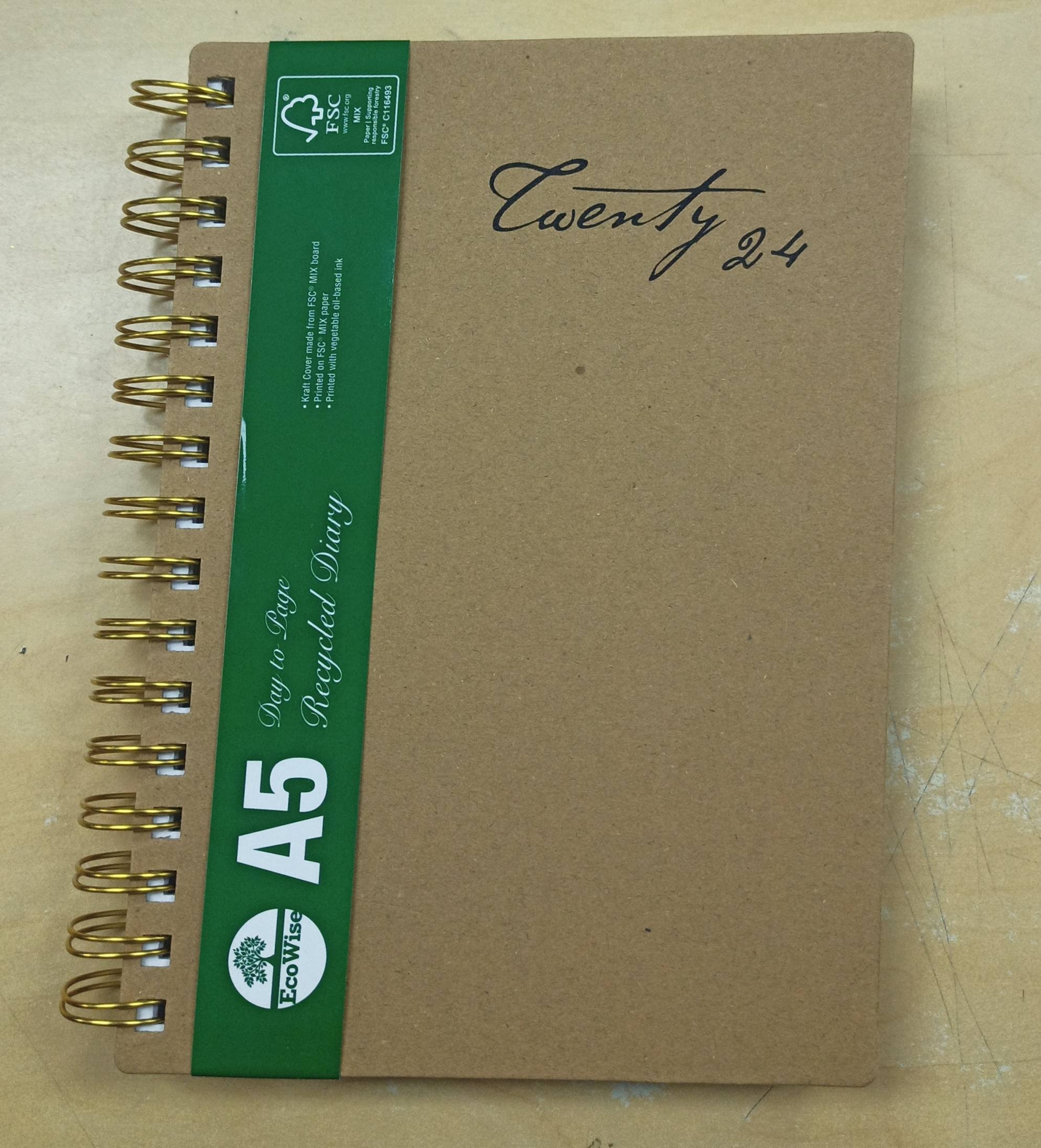 2024 CUMBLERLAND ECOWISE KRAFT DTP DAIRY A5 - Stationery-Diaries ...