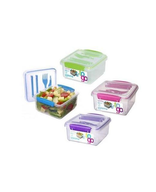 SISTEMA LUNCH PLUS 1.2L BOX WITH FORK & KNIFE - School Stationery ...