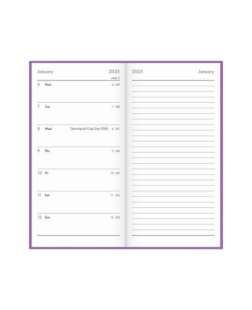 2025 Collins Diary CW7 Notes Floral - Stationery-Diaries : Onehunga ...
