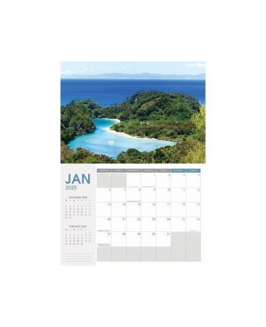 2025 Collins Wall Calendar A4 NZ Coastal Scenes - Gifts & Greeting ...