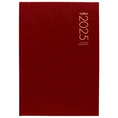 2025 Collins Diary A51A Red Appointment - Stationery-Diaries : Onehunga ...