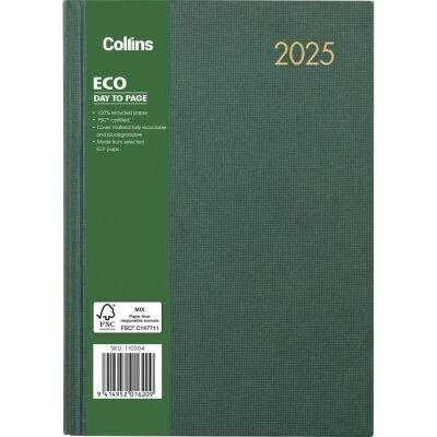 2025 Collins Eco A51 Day Per Page Diary - Stationery-Diaries : Onehunga ...