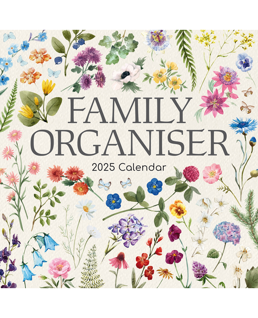 2025 SQUARE CALENDAR FAMILY ORGANISER - Gifts & Greeting Cards ...