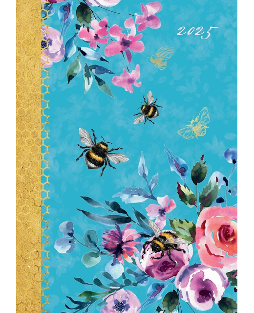DIARY A5 PADDED 2025 QUEEN BEE - Stationery-Diaries : Onehunga Books & Stationery - USG DIARIES ...