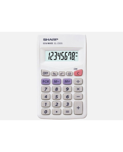 SHARP EL233SB BATTERY SMALL PERSONAL CALCULATOR - Stationery-Technology ...