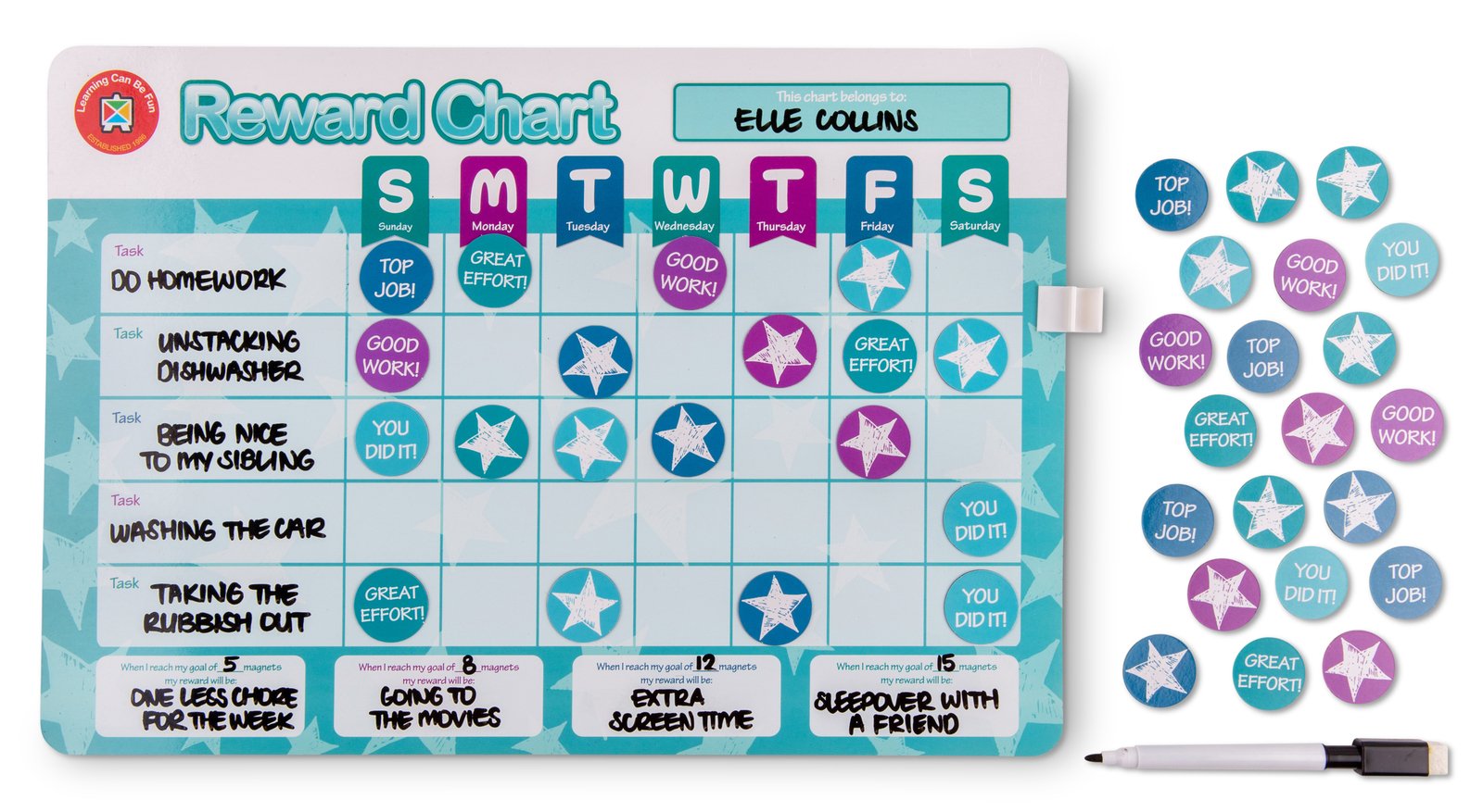 Magnetic Reward Chart Big Kids - Games & Toys-Toys : Onehunga Books ...