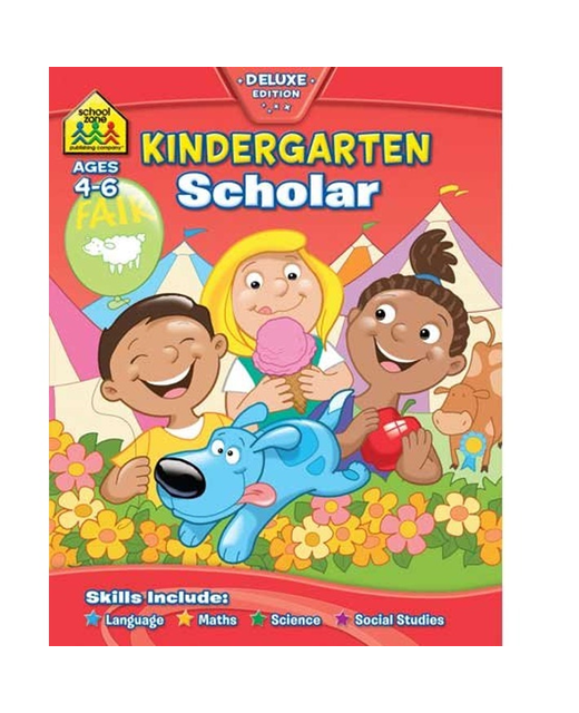 SCHOOL ZONE Scholar Deluxe : Kindergarten Scholar - Children Books ...