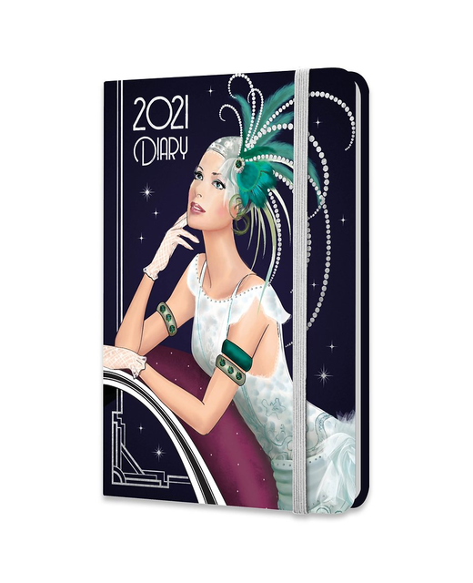 2021 Art Deco A6 Diary - Stationery-Diaries : Onehunga Books ...