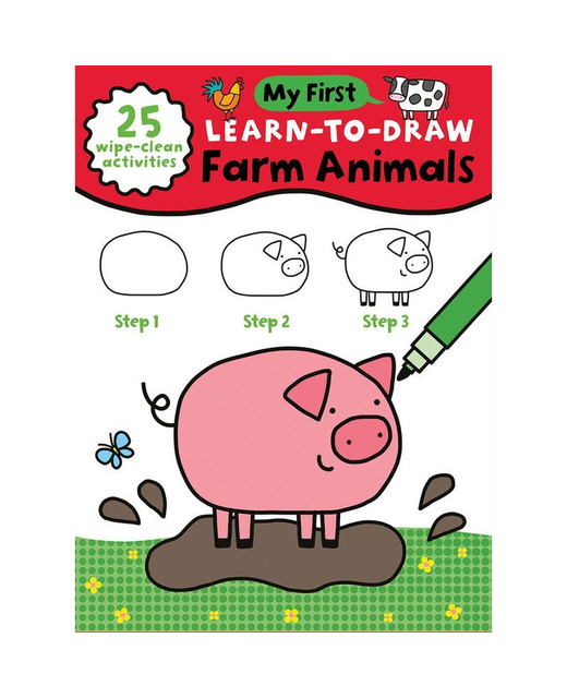My First Learn to Draw: Farm Animals - Children Books-Activities ...