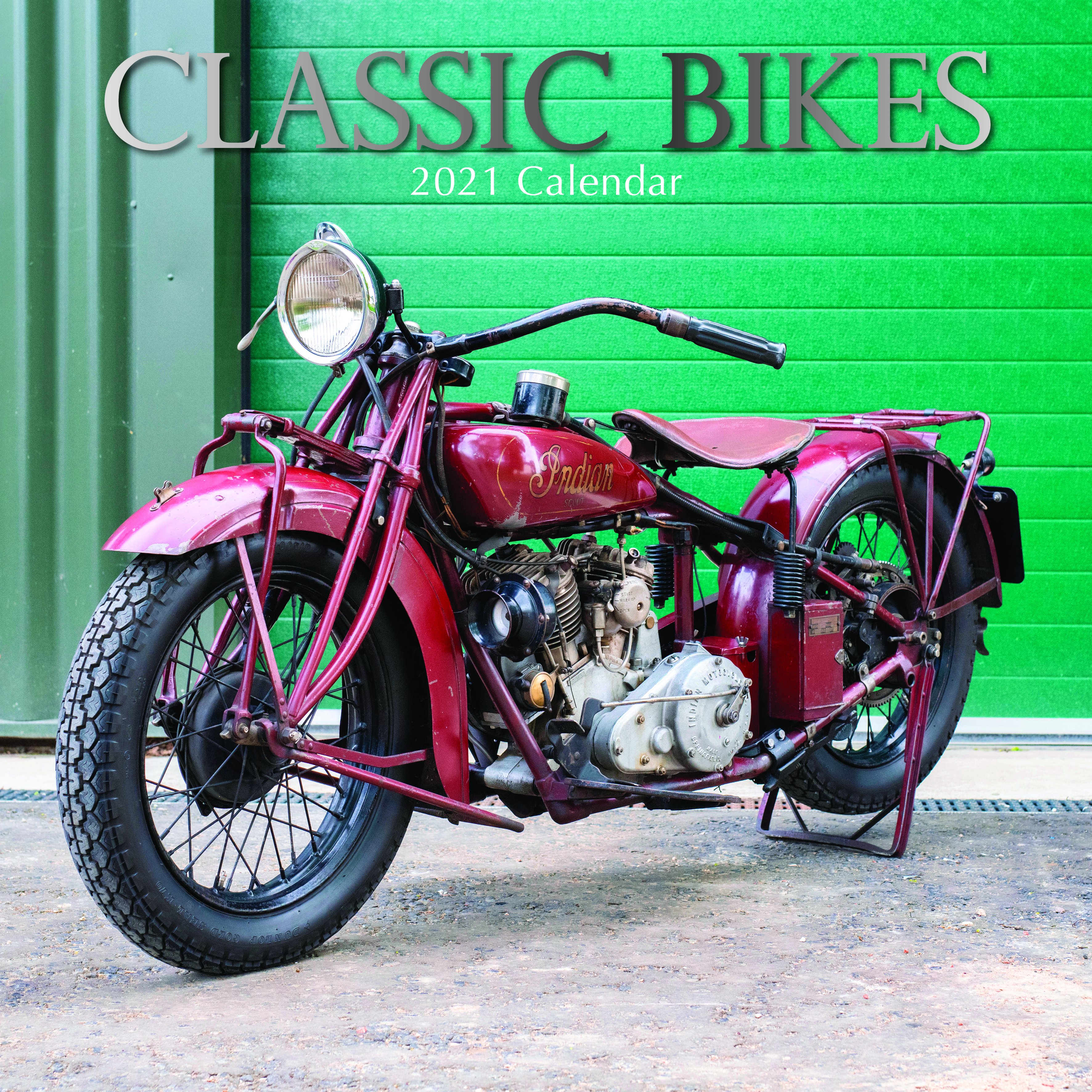 2021 SQUARE CALENDAR CLASSIC BIKES - Gifts & Greeting Cards-Calendars ...