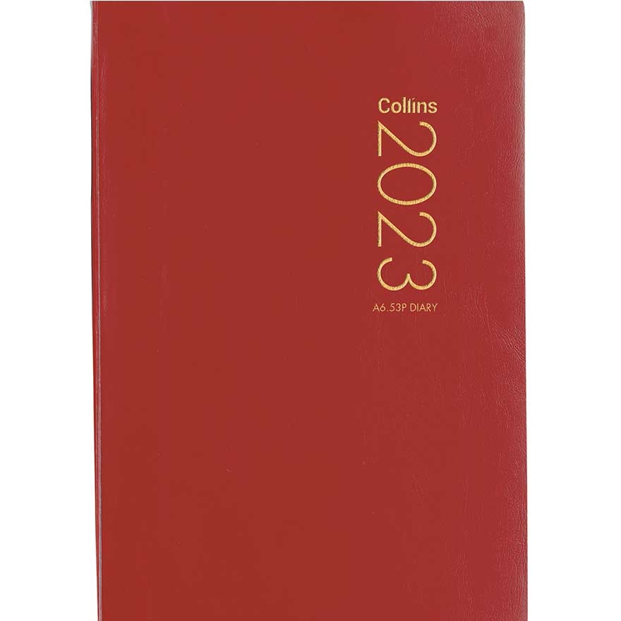 DIARIES 2023 Collins Pocket A6.51P Red - Stationery-Diaries : Onehunga ...