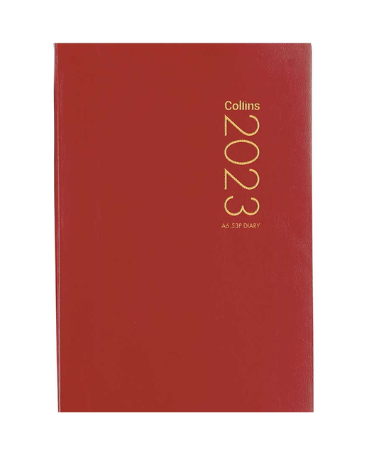 DIARIES 2023 Collins Pocket A6.51P Red - Stationery-Diaries : Onehunga ...