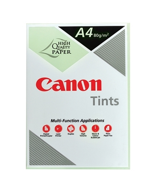 COPY PAPER CANON TINTS 80GSM A4 GREEN 500 SH - Stationery-Paper ...