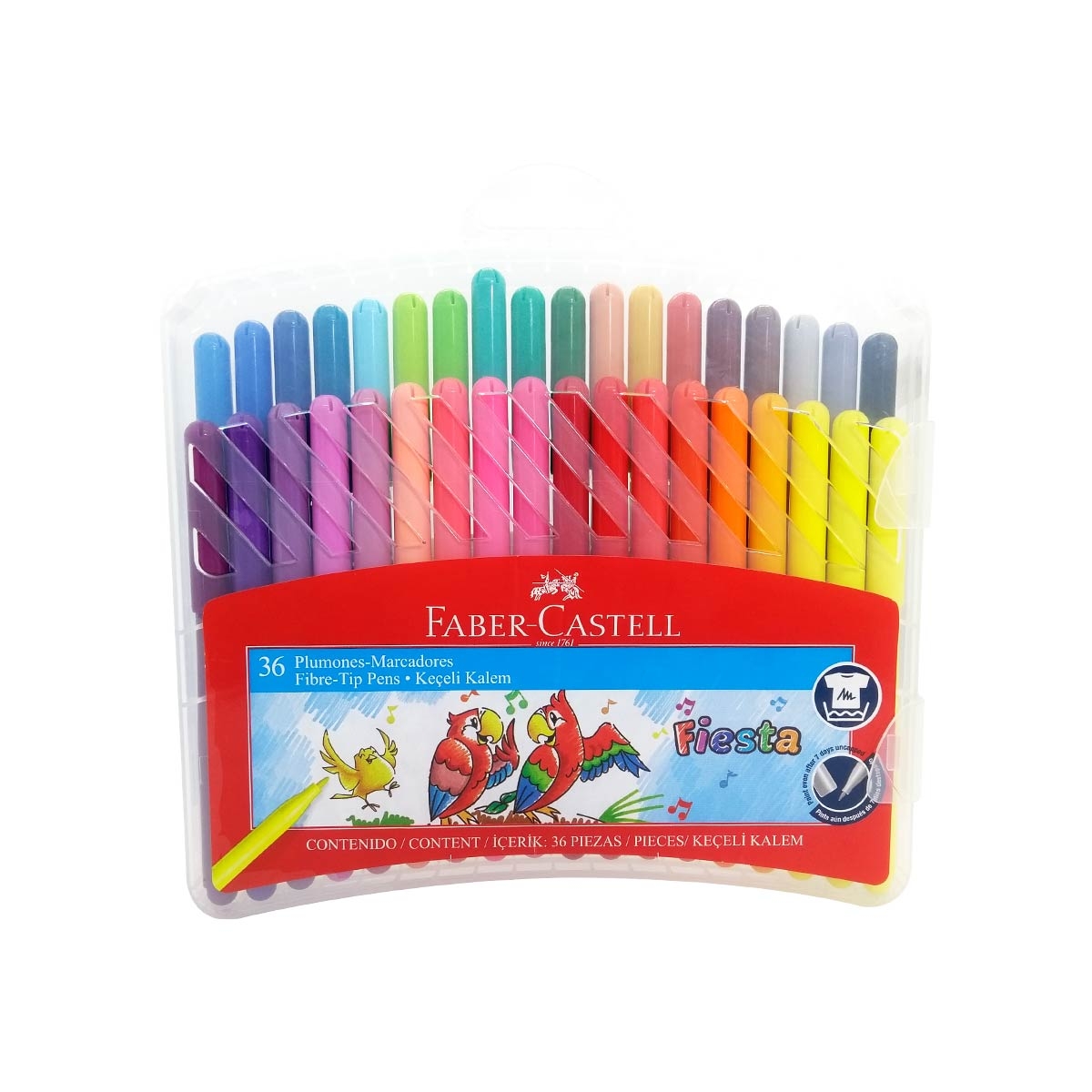 FIESTA FABER FIBRE TIP PENS PK 36 - Stationery-Writing : Onehunga Books ...