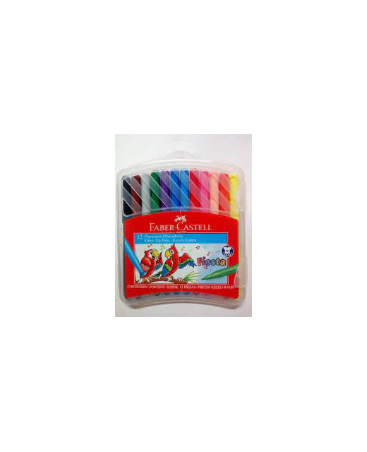 FIESTA FIBER TIP PENS FABER 12 PK - Stationery-Writing : Onehunga Books ...